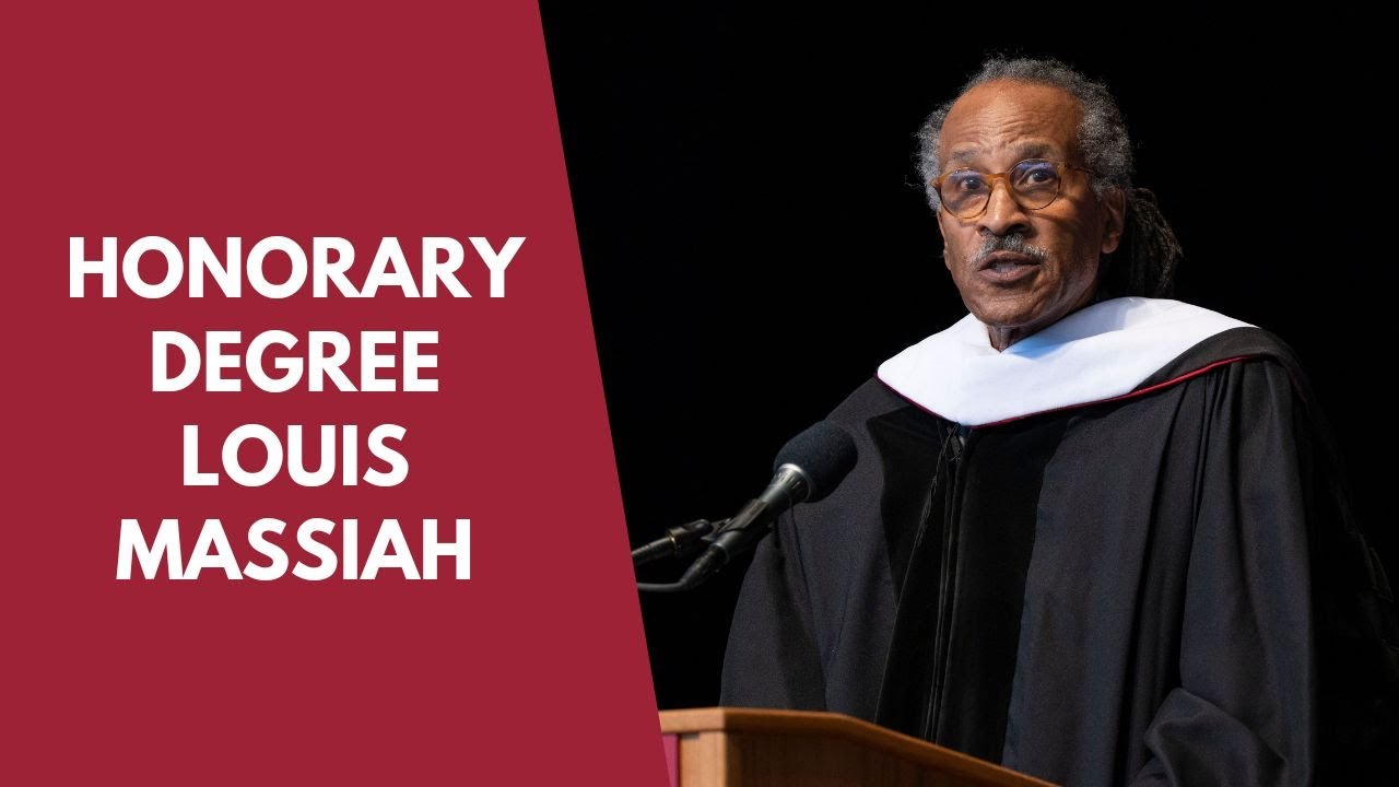 2024 Commencement Honorary Degree Recipient Louis Massiah - YouTube