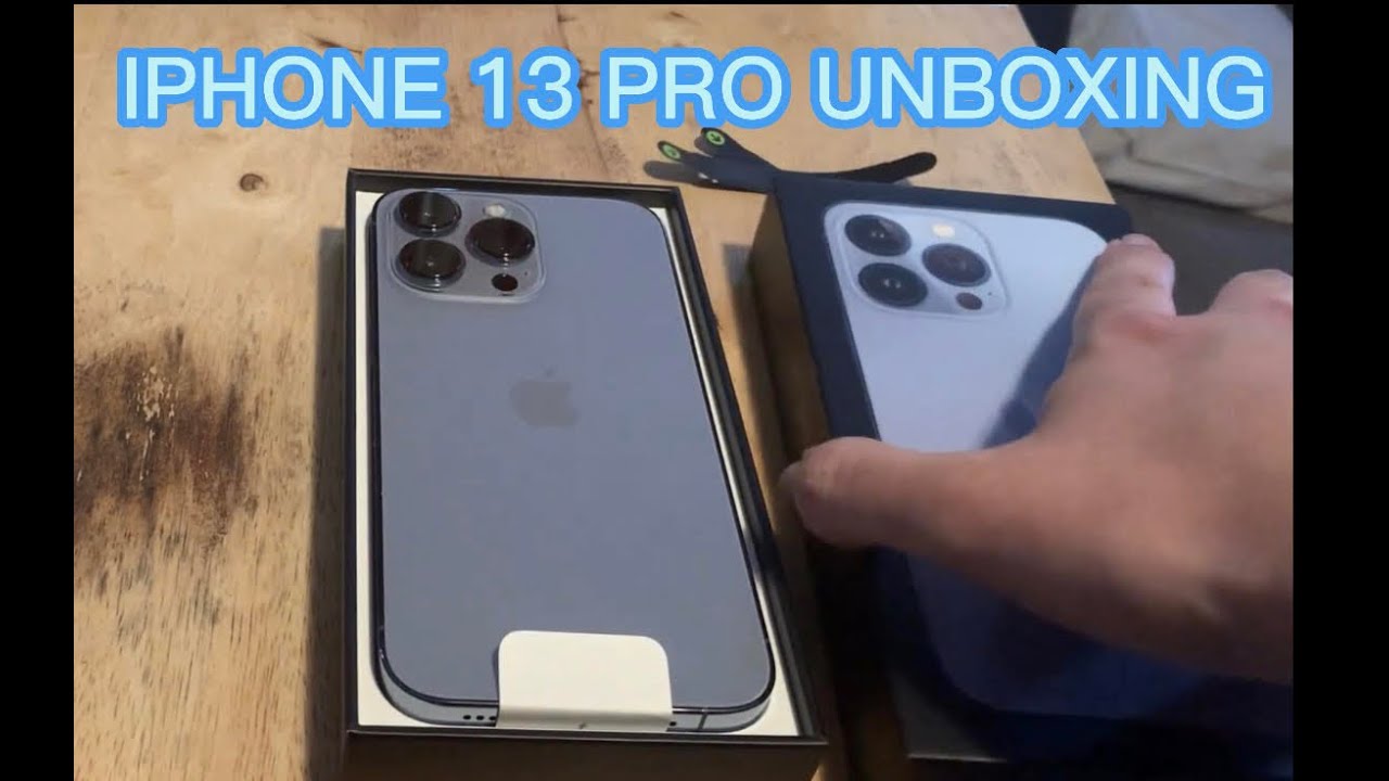 Unboxing Of The Iphone 13 Pro sierra blue - YouTube