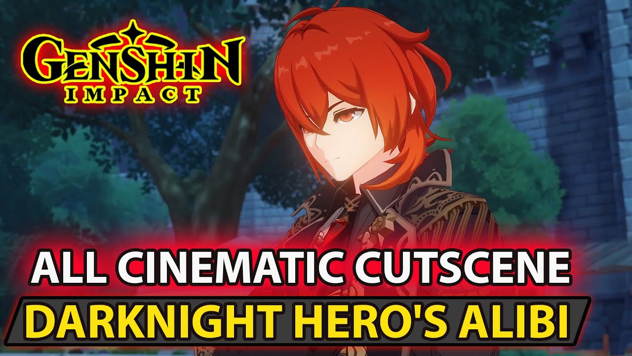 Genshin Impact - All Amazing Cinematic Cutscene In Diluc Story Quest ...
