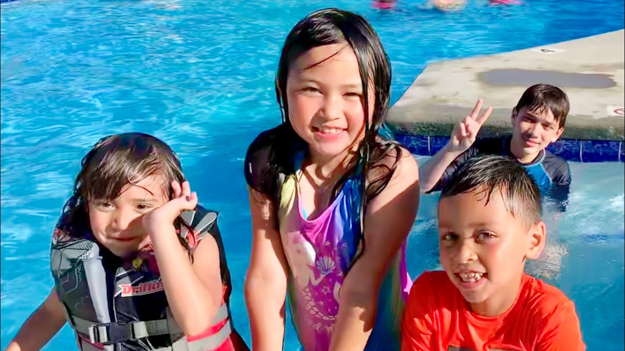 Swimming Pool Time With Our Family & Friends! - YouTube