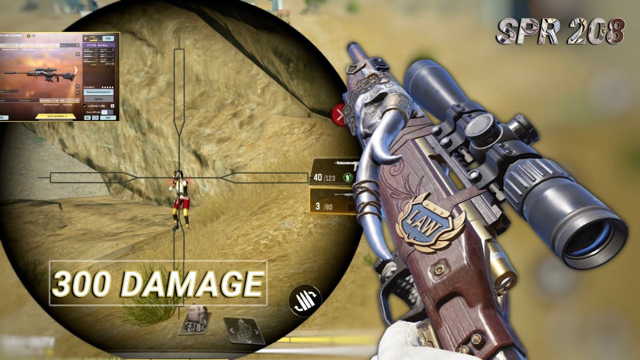 THE 1- SHOT KILL in ANY RANGE + HEAD SHOT | BEST SPR 208 GUNSMITH CODM BR | CODM BR GAMEPLAY ...