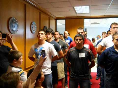 Swearing in at Dallas MEPS - YouTube