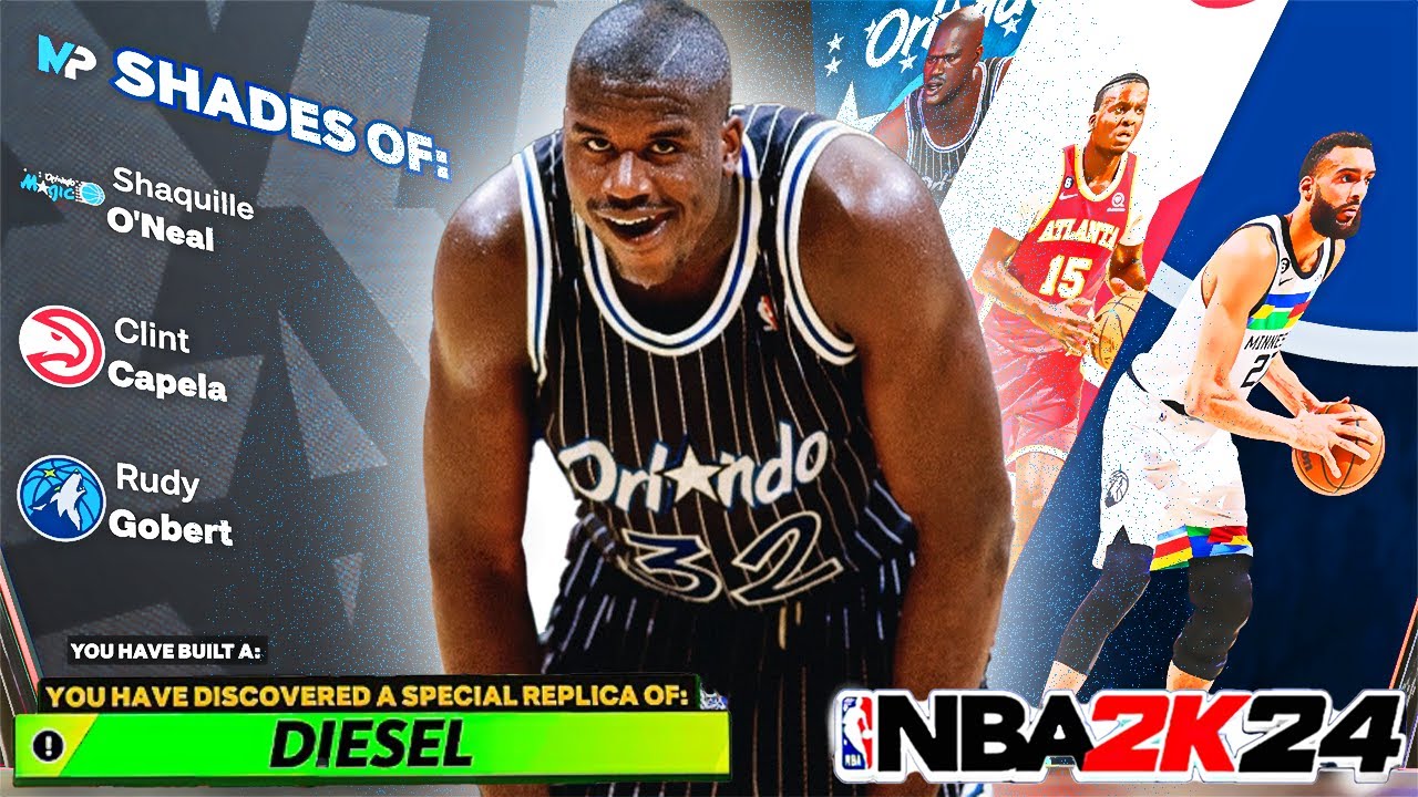 NBA 2K24 SHAQUILLE O'NEAL BUILD - 93 OFFENSIVE REBOUND + 92 STANDING ...