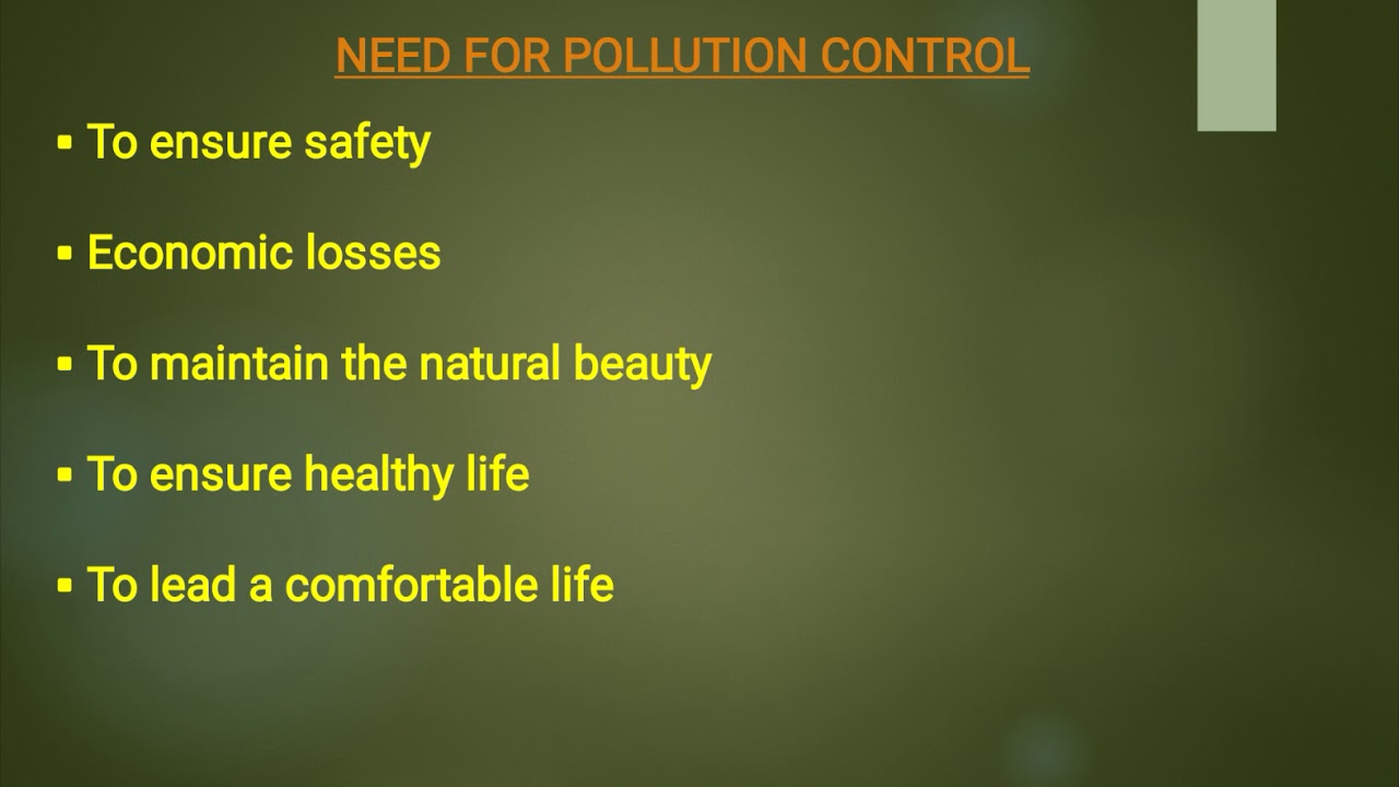 Business Studies XI (Need for pollution control and role of business in ...