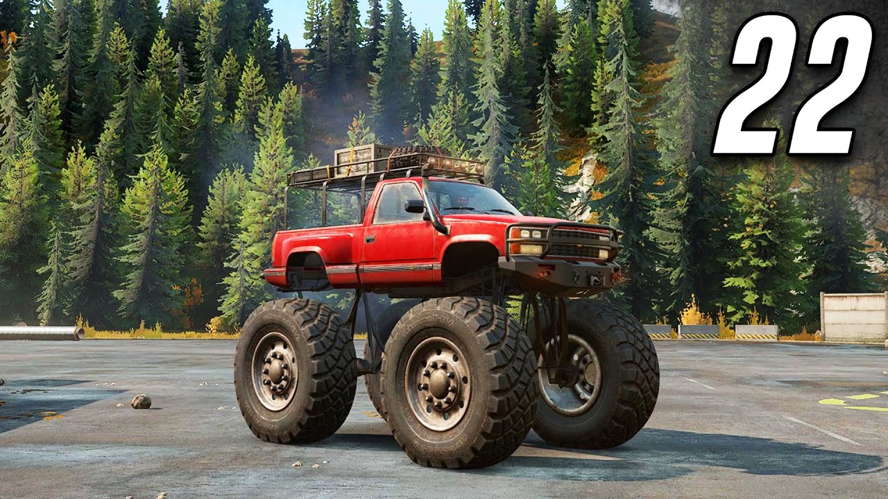 SnowRunner - Part 22 - CHEVY MONSTER TRUCK MOD - YouTube