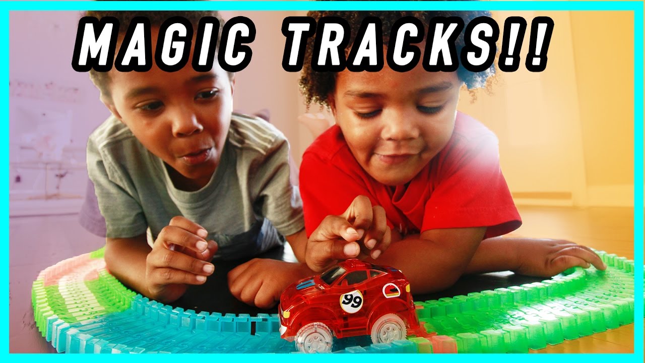 SURPRISE CRAZY MAGIC TRACKS MOTORIZED RACECARS | KidsToyTube - YouTube