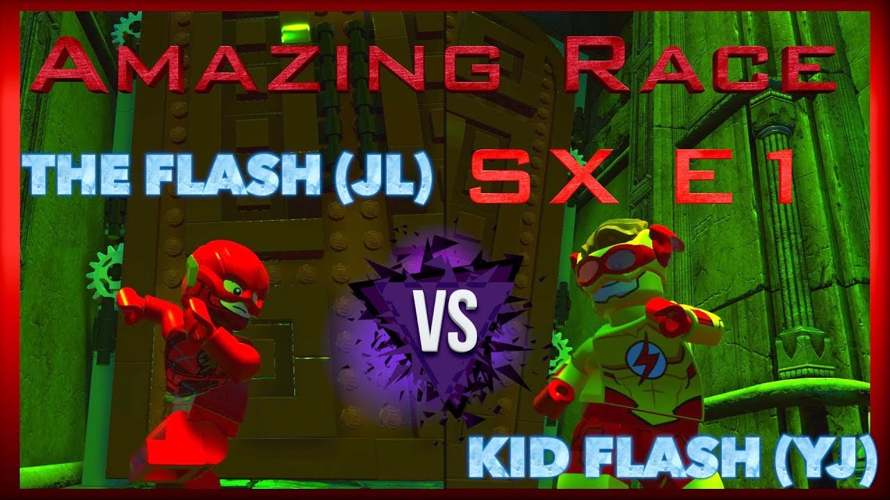 Amazing Race - Flash vs Kid Flash!! SX E1 (LEGO DC Supervillains) - YouTube
