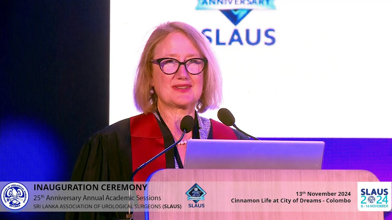 SLAUS 2024 - Inauguration - Address by Prof. Helen O' Connell - YouTube