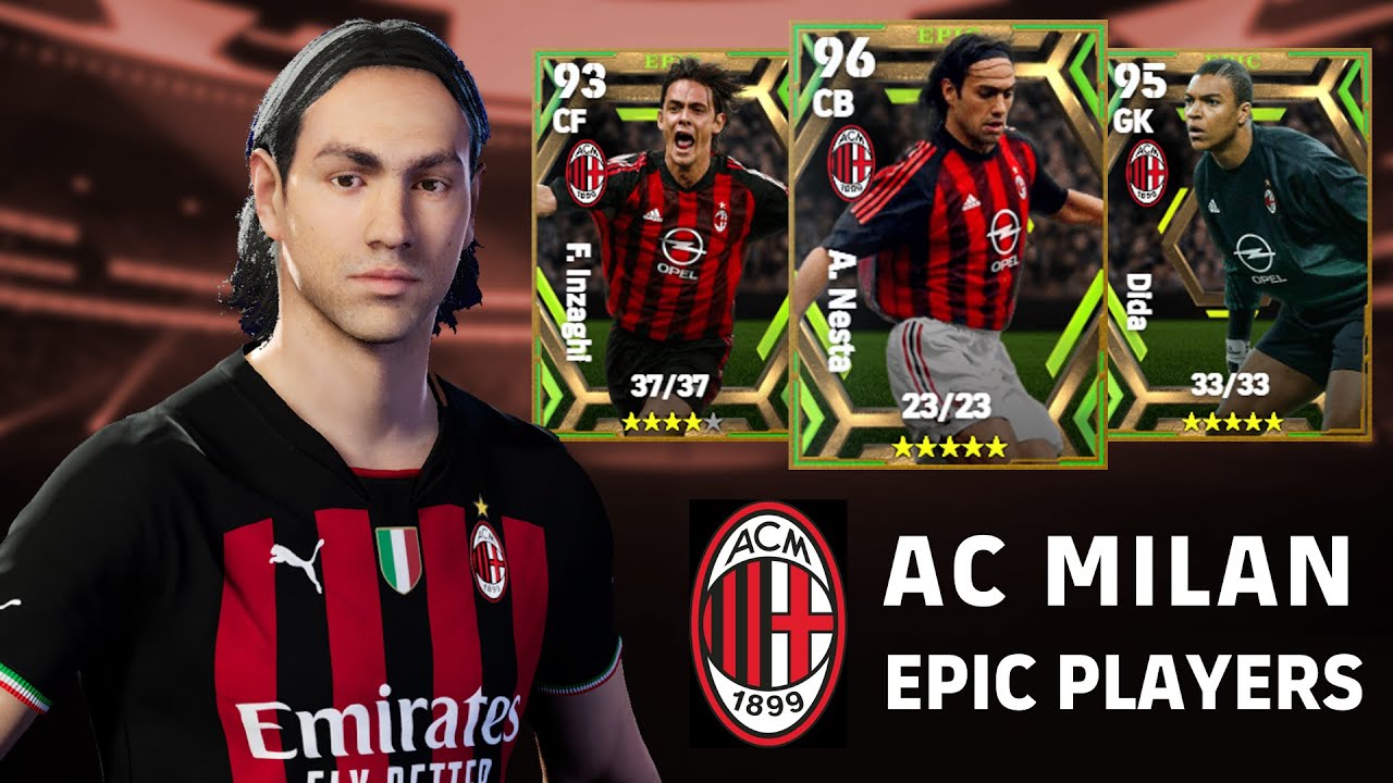 eFootball 2023 | AC MILAN EPIC REVIEW - NESTA 96 Defence - YouTube