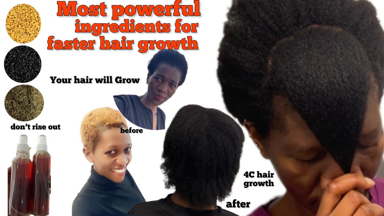 How i use these 3 most powerful ingredients to grow my 4C hair faster ...