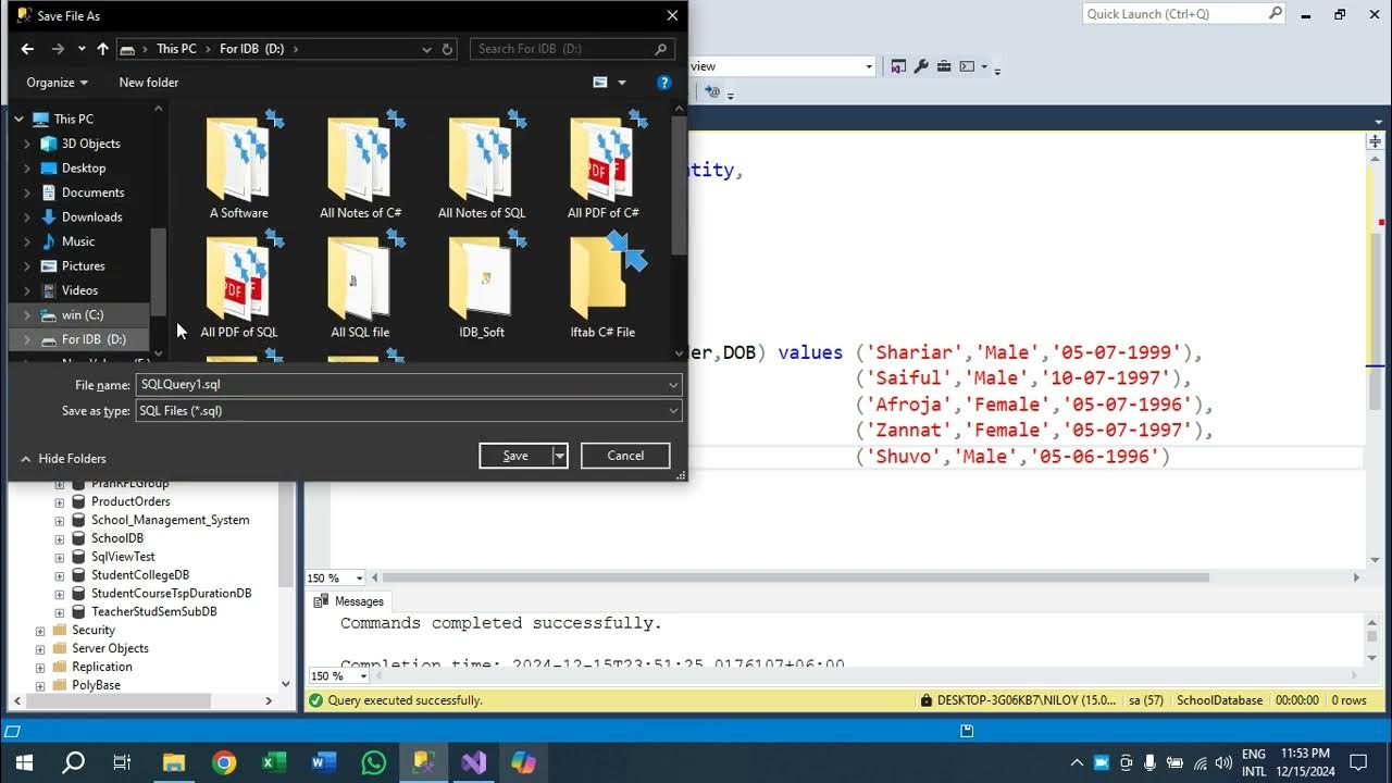 Connect Sql to Windows Form - YouTube