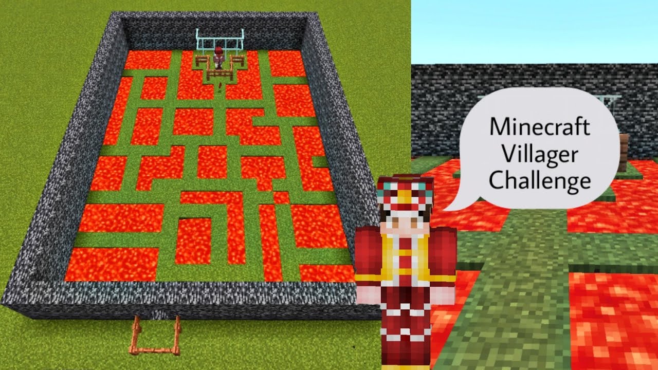 Minecraft Villager Challenge | Villager Vs Zombie! #minecraft - YouTube
