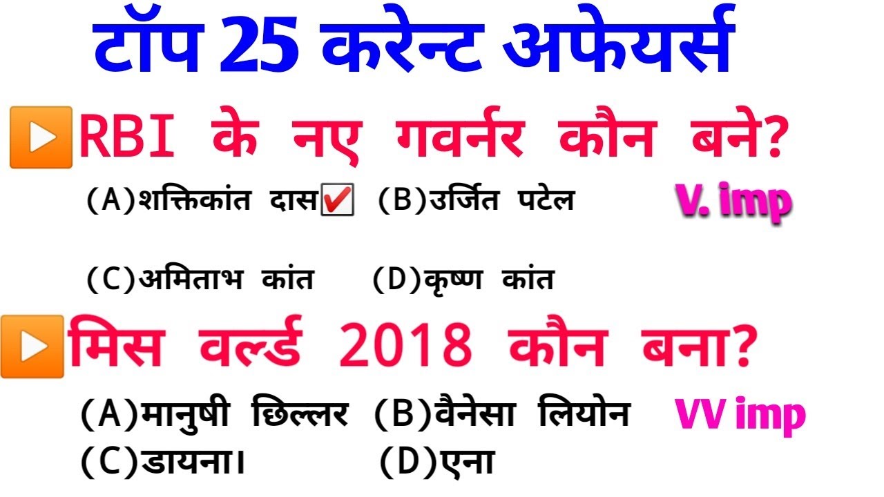 top current affairs 2018 | gk in hindi | Current Affairs in hindi ...