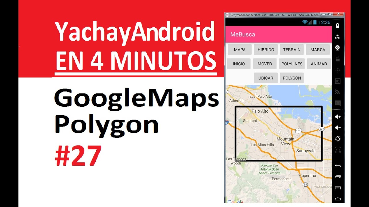 27. Google Maps - Polygon - YouTube
