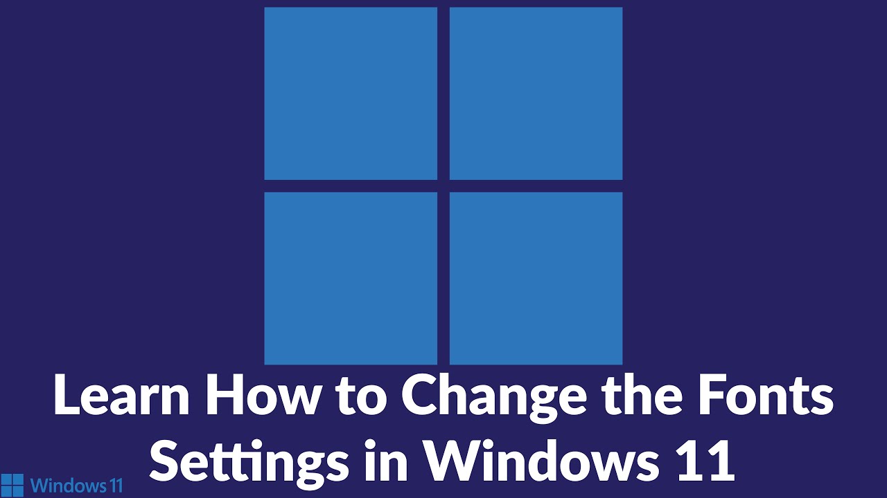 Learn How to Change the Fonts Settings in Windows 11 #windows # ...