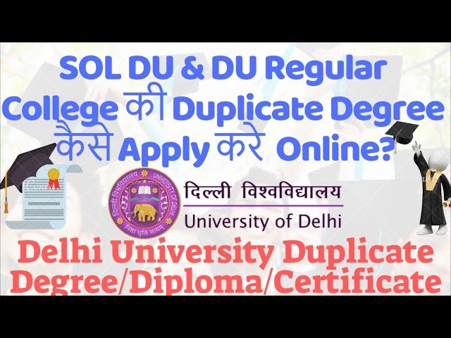 How To Get Duplicate Degree Certificate From Delhi University how-to-get-duplicate-degree-certificate-from-delhi-university