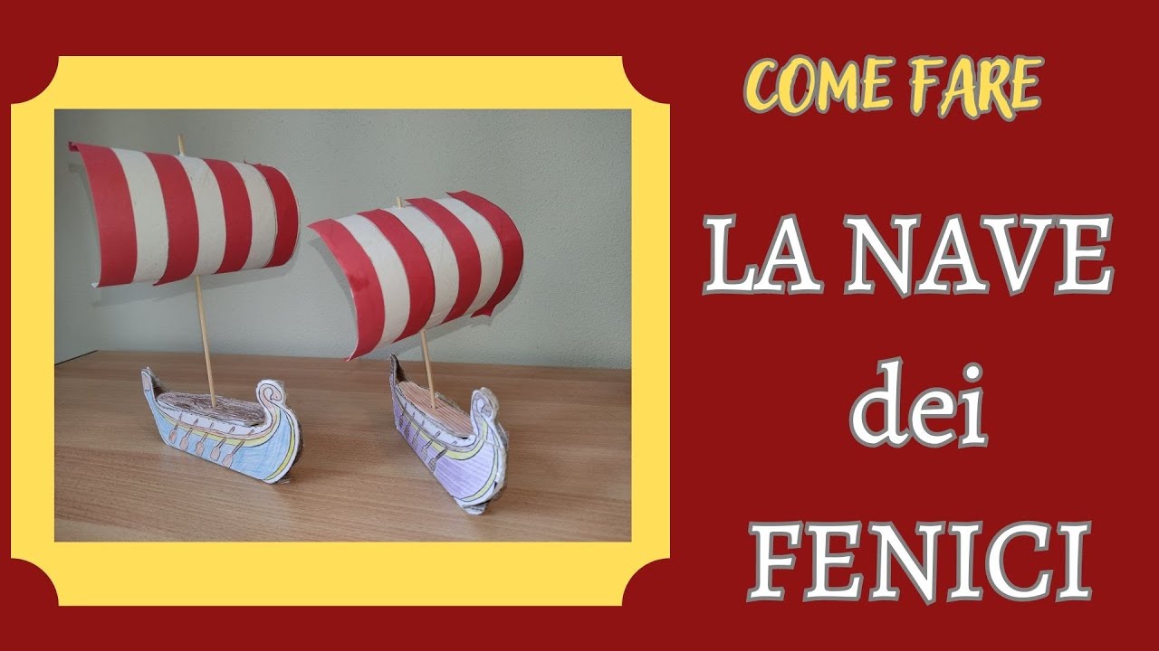 LA NAVE DEI FENICI fai da te: #tutorial e pdf matrice da scaricare # ...