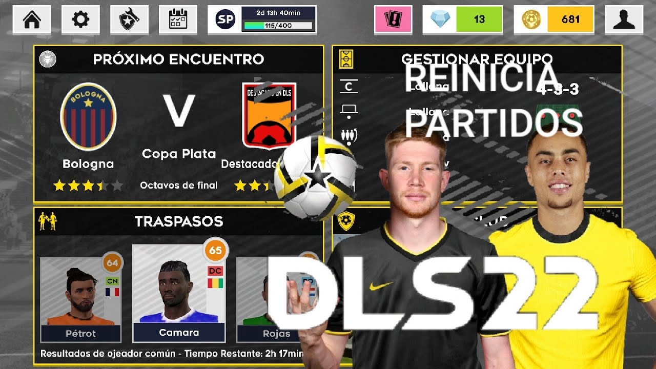 Como reiniciar los partidos en DLS 22 en Modo Carrera - YouTube