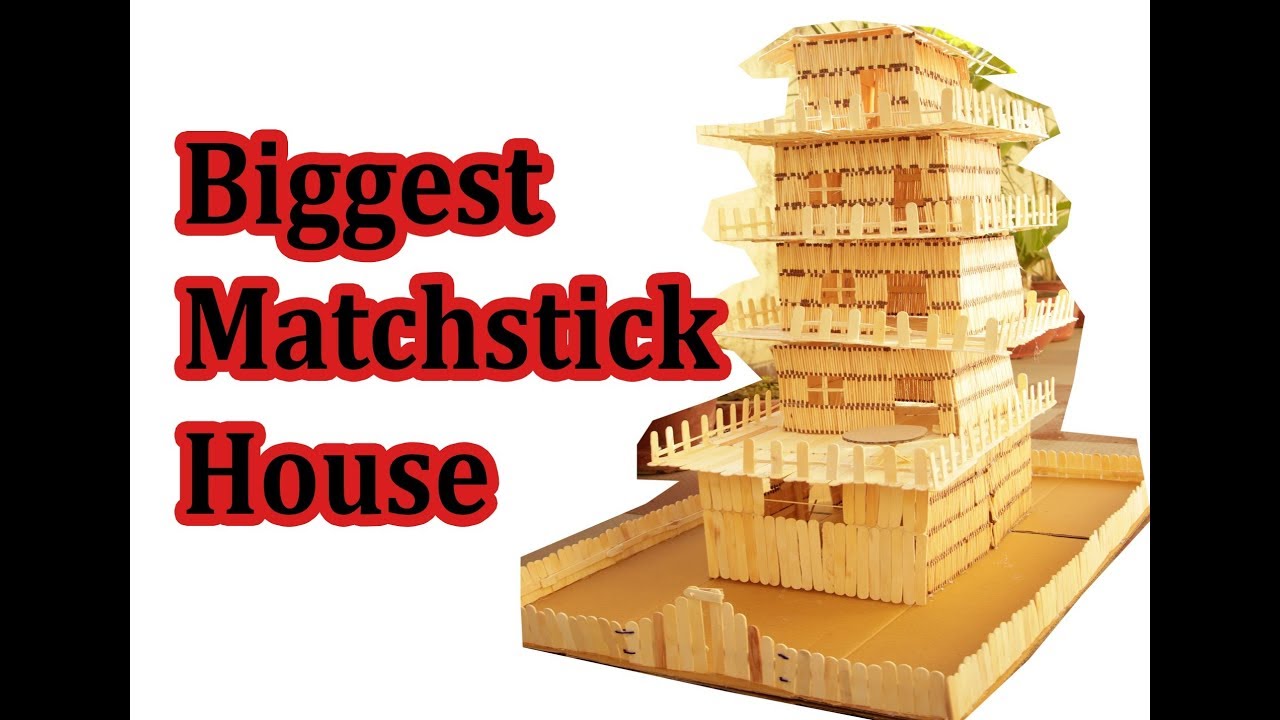 Matchstick House on Fire | Matchstick Art and Craft Idea | Psycho ...
