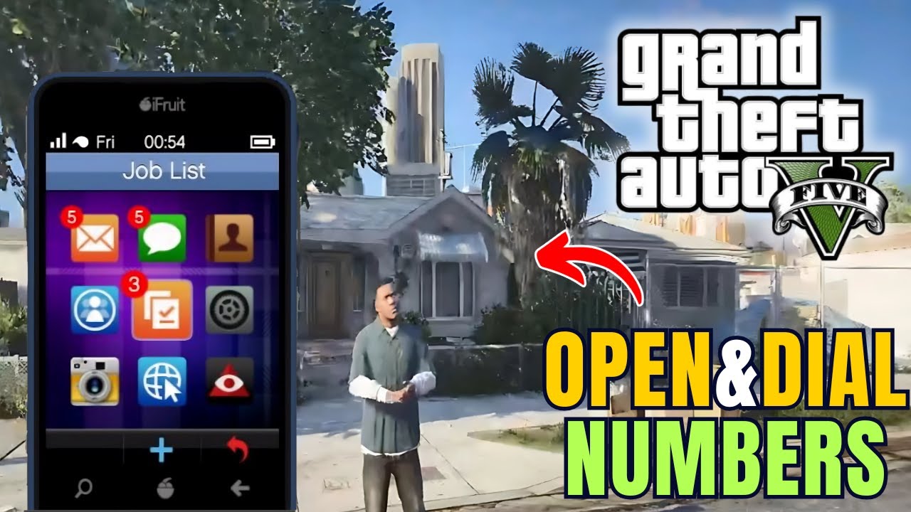 How To Open Phone and Dial Number In GTA 5 - YouTube