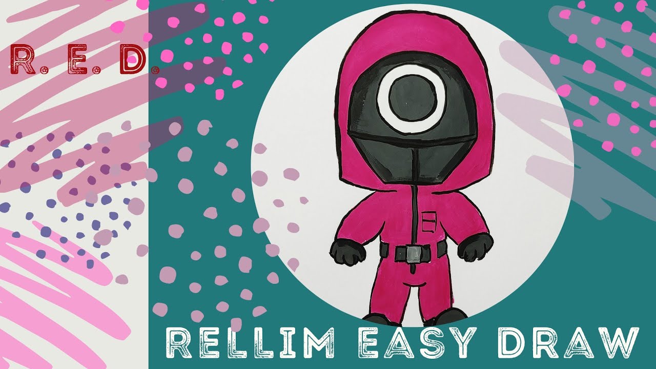 Easy draw squid game guard. Draw squid game. draw circle, triangle or ...