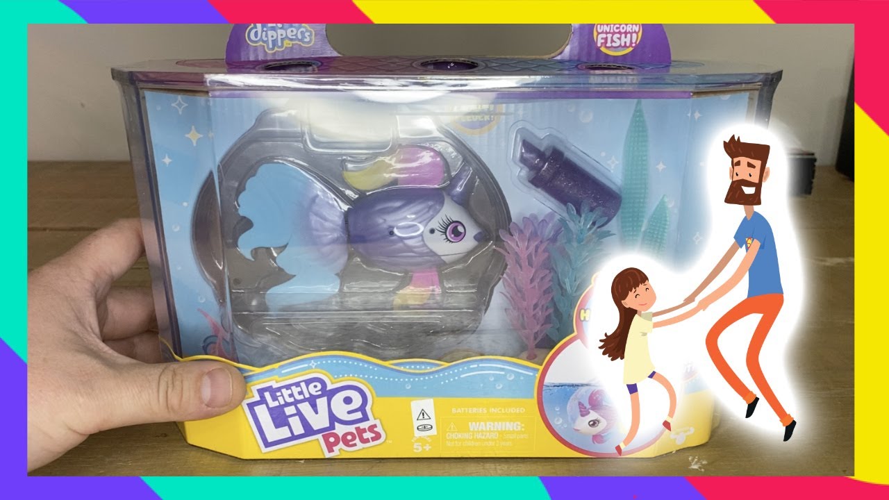 Lil' Dippers Fish Tank by Moose Toys, Robotic fish and fish tank ...