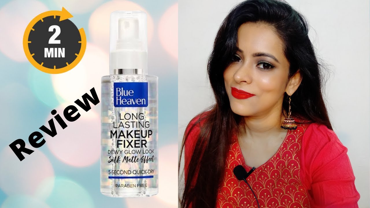 Blue heaven long lasting makeup fixer review || 2 mins review || My ...