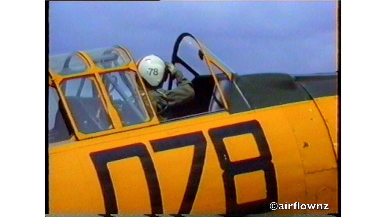 Harvard Aircraft at RNZAF Hobsonville Auckland New Zealand - 1991 - YouTube