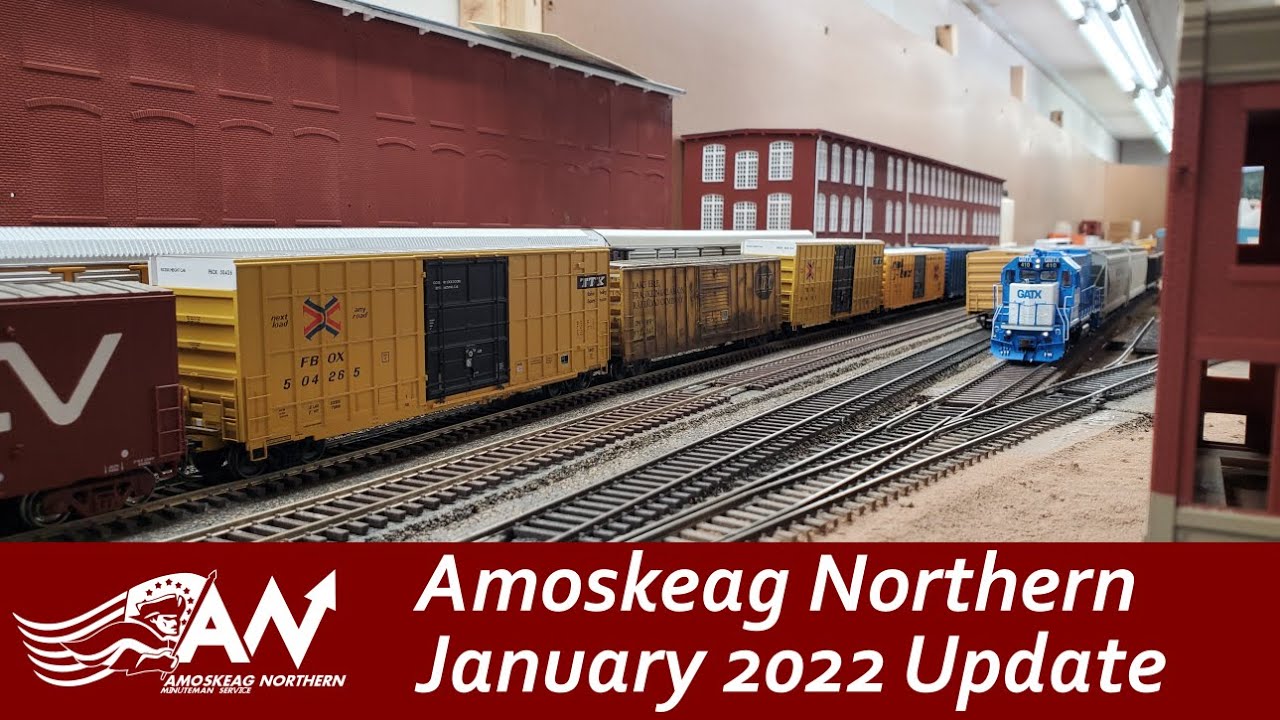Amoskeag Northern January 2022 Layout Update - YouTube