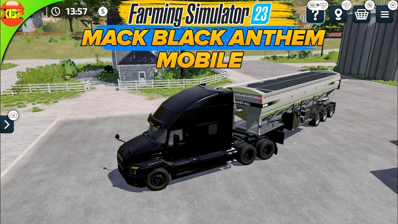 Mack Black Anthem with Loading Wagon for Trucks | Farming Simulator 23 ...
