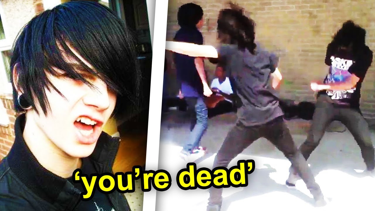 EMO KIDS TRIED TO JUMP US... - YouTube