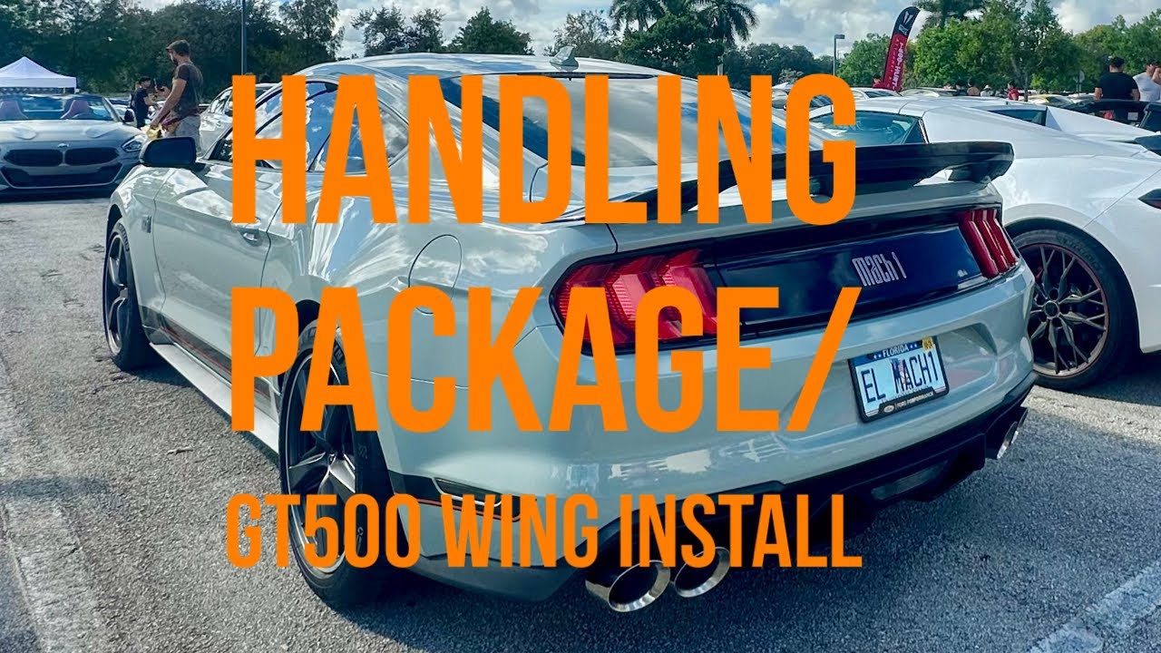 Mustang Mach 1 Handling Package Rear Wing install HP - YouTube
