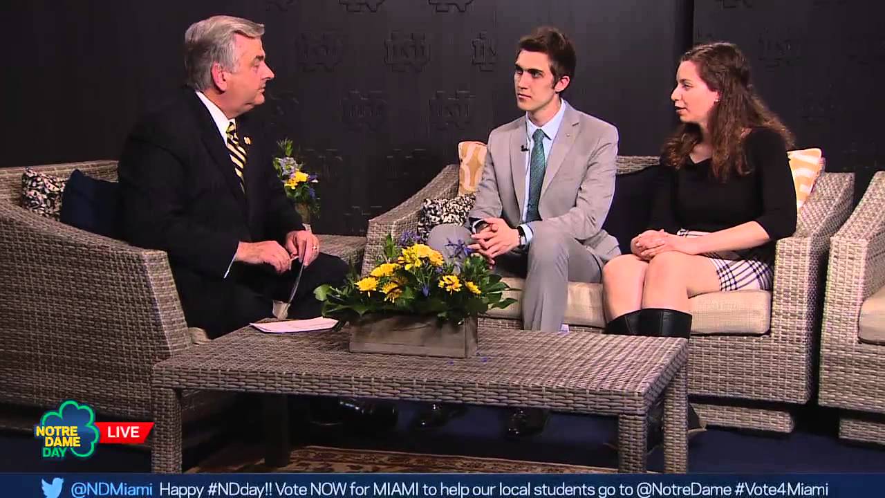 Bryan Ricketts ‘16 and Nidia Ruelas ‘16 Interview - Notre Dame Day 2015 ...