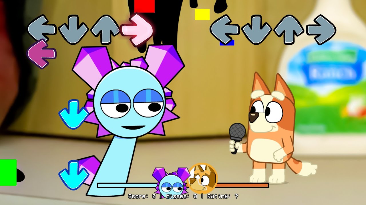 [SWAP] FNF NEW Sprunki OC Pyramixed 4 Vs Bluey, Mackenzie & Bingo Sings ...