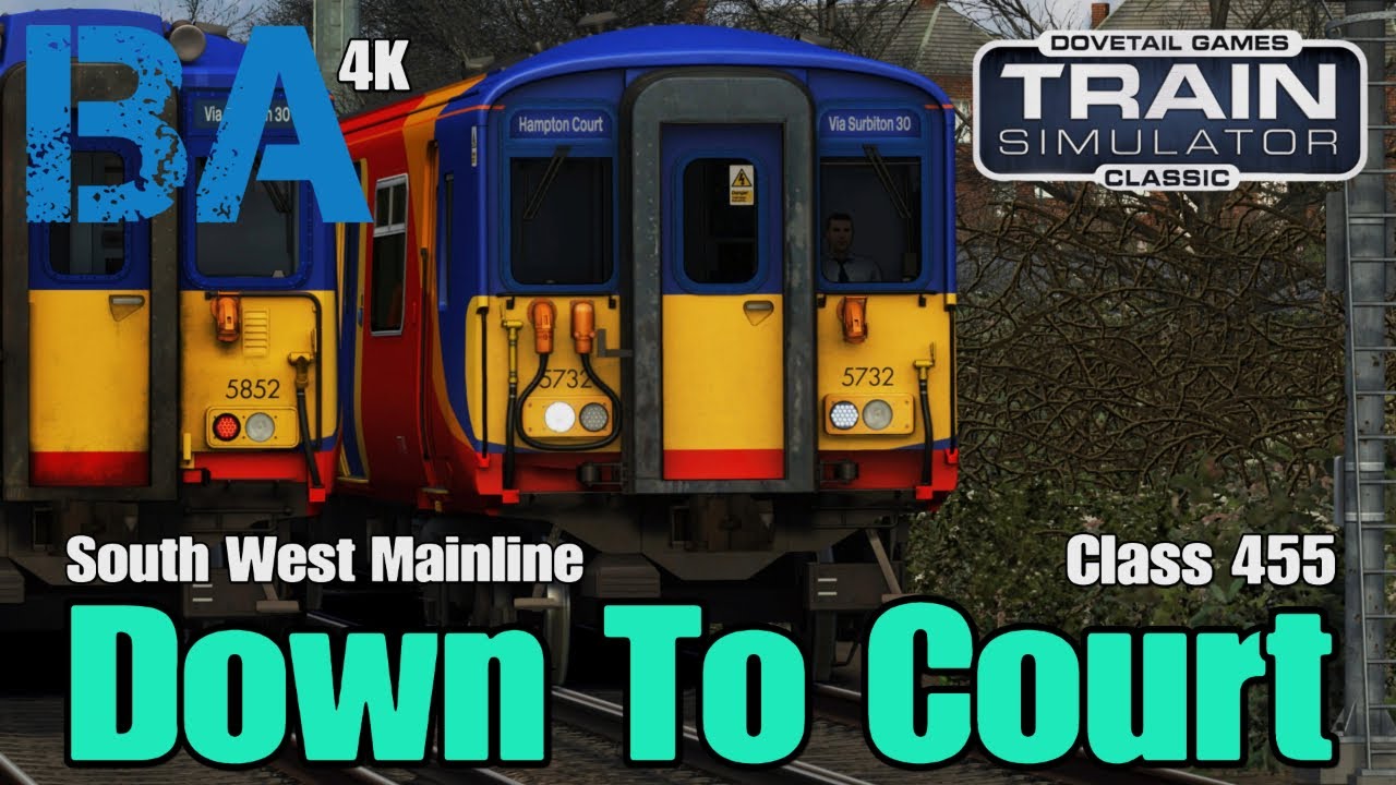 Down To Court (4K) - Class 455 - South West Mainline - Train Simulator ...