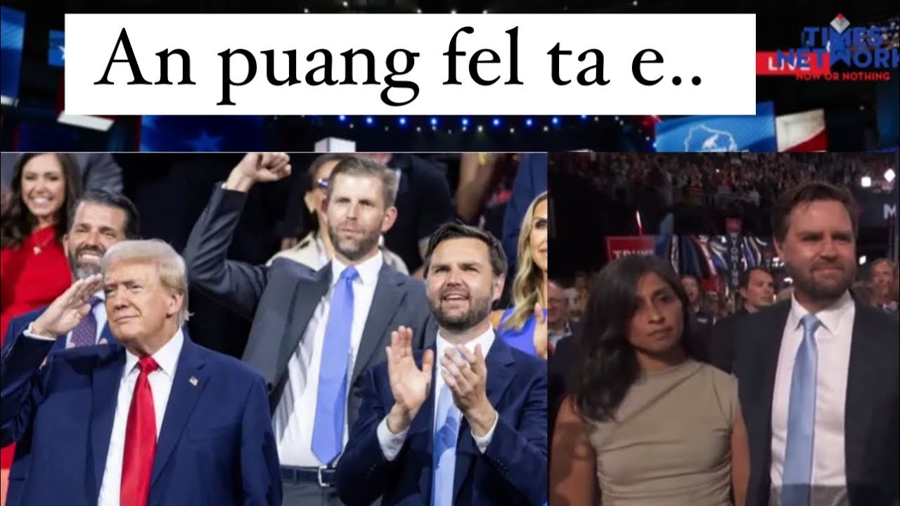 DONALD J TRUMP Vice President atan JD VANCE ani. Tawngtaina nen thlap.A ...