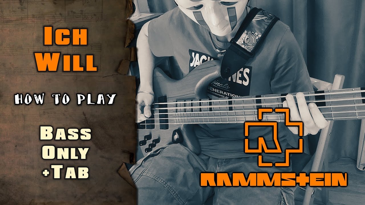 Rammstein - Ich Will | BASS ONLY + TABS on screen | HOW TO PLAY - YouTube