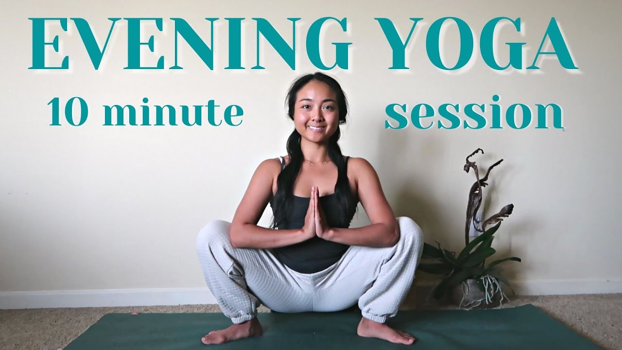 10 minute Evening Yoga Session (minimal cuing) - YouTube
