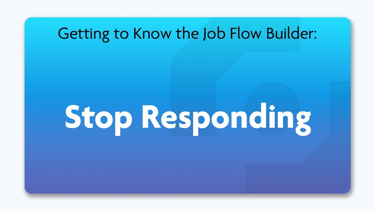 Stop Responding - YouTube