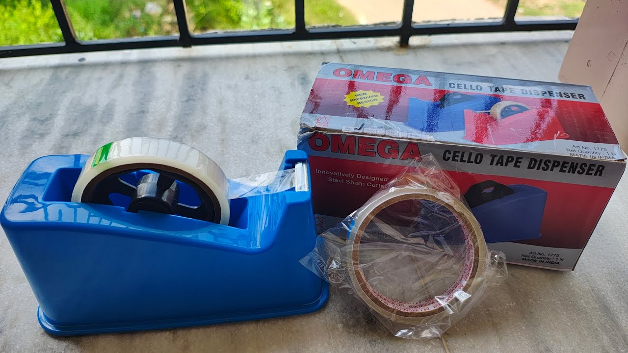 Omega Tape Dispenser - Cellotape cutter - YouTube