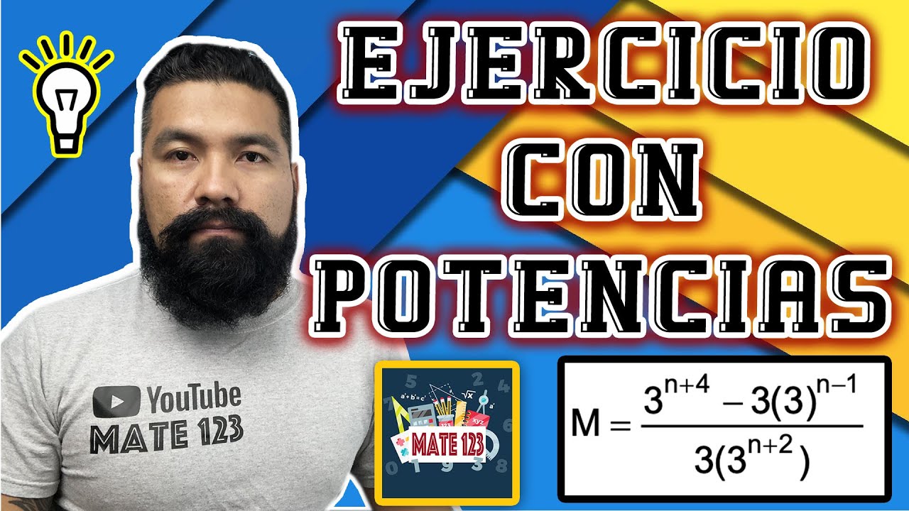 EJERCICIO CON POTENCIAS | EXPONENTES ALGEBRAICOS. - YouTube