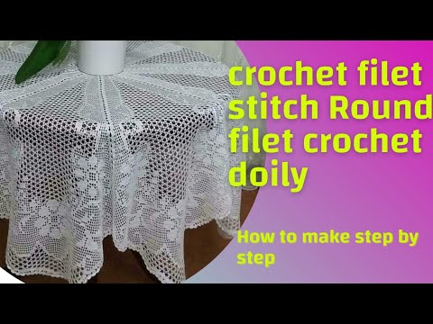 crochet filet stitch/filet crochet doily/ Dress Up Your Table:How to ...