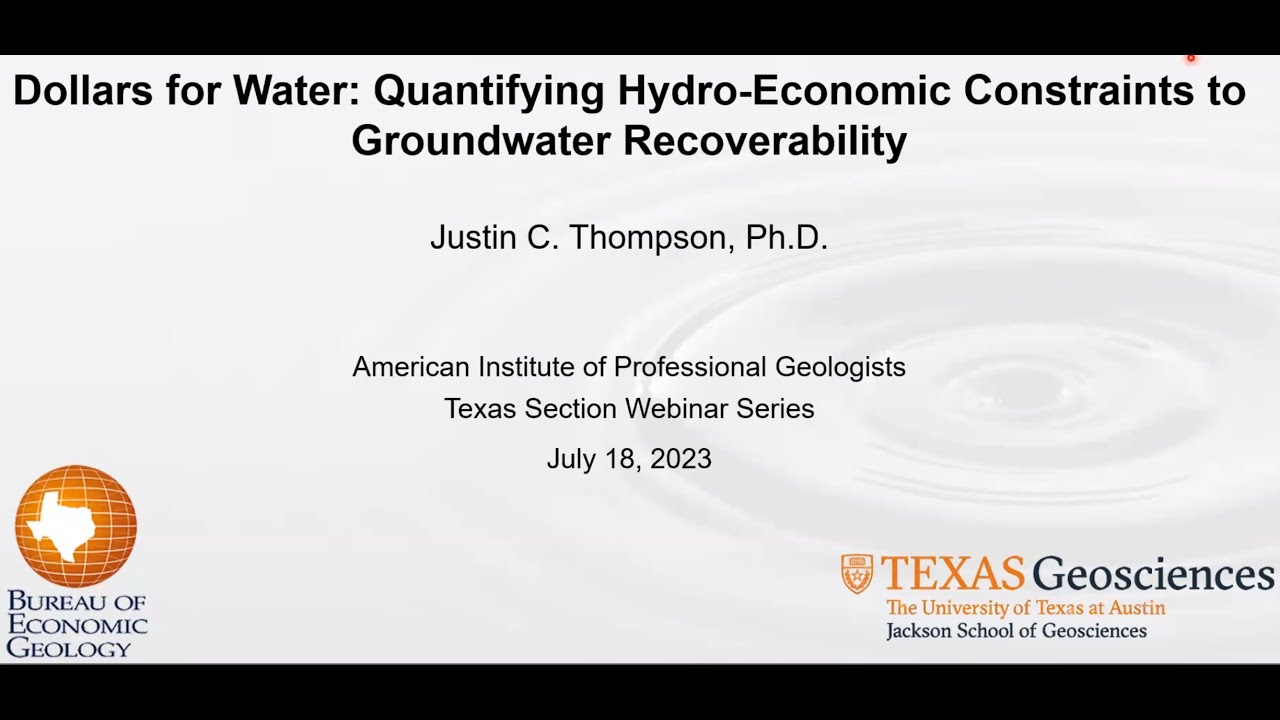 Dollars for Water: Quantifying Hydro Economic Constraints to ...