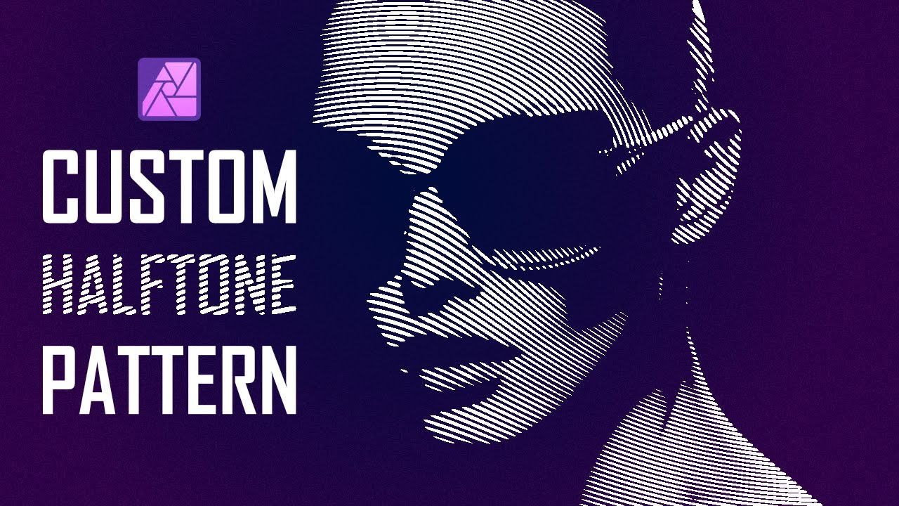 Custom Halftone Patterns in Affinity Photo - YouTube