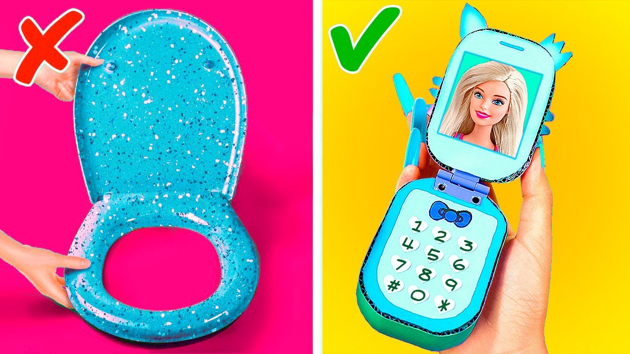 RICH vs POOR Doll Gadgets 💙💎 *Doll Dreamhouse Built From Trash* - YouTube
