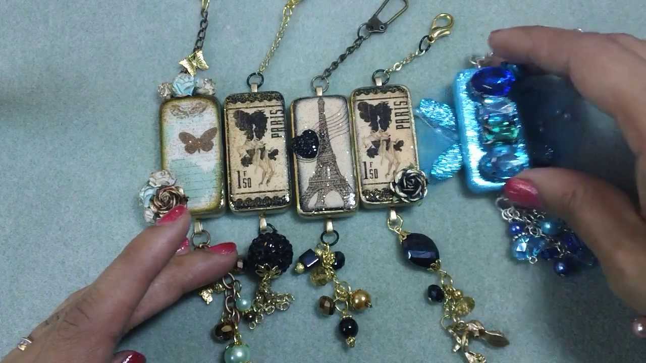 Altered Domino Charms - YouTube