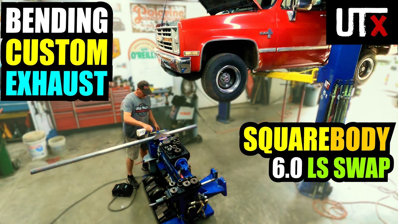 PIPE DREAM - Custom Exhaust for SQUAREBODY 6.0 LS SWAP - UTX - YouTube
