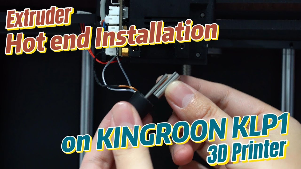 How to Replace the Extruder Hotend on KINGROON KLP1 3D Printer - YouTube