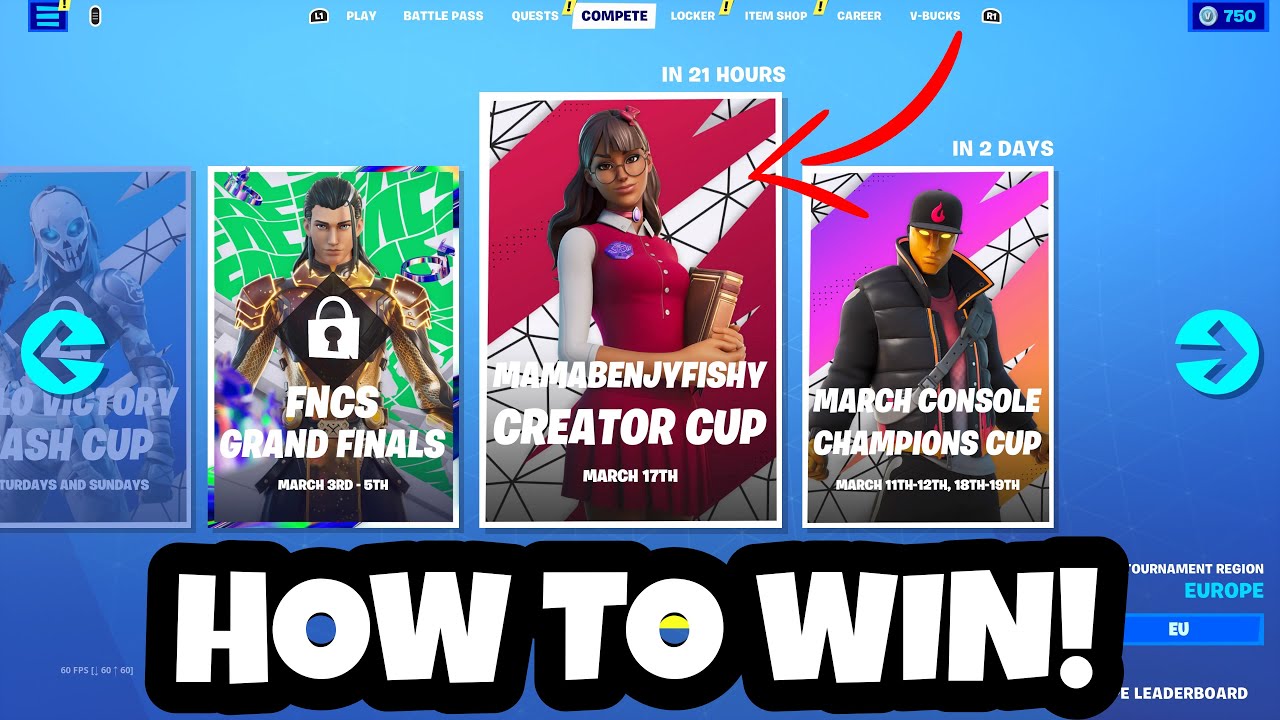 How To WIN The MAMABENJYFISHY CREATOR CUP! ($25,000 Prize Pool!) BEST ...