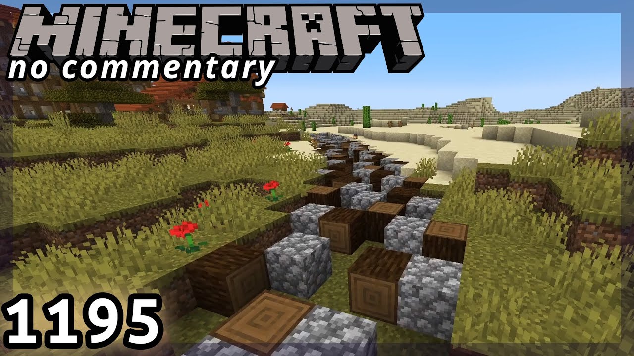 Late-Game Minecraft 1195 :: Randomly Placed Cobblestone and Logs - YouTube